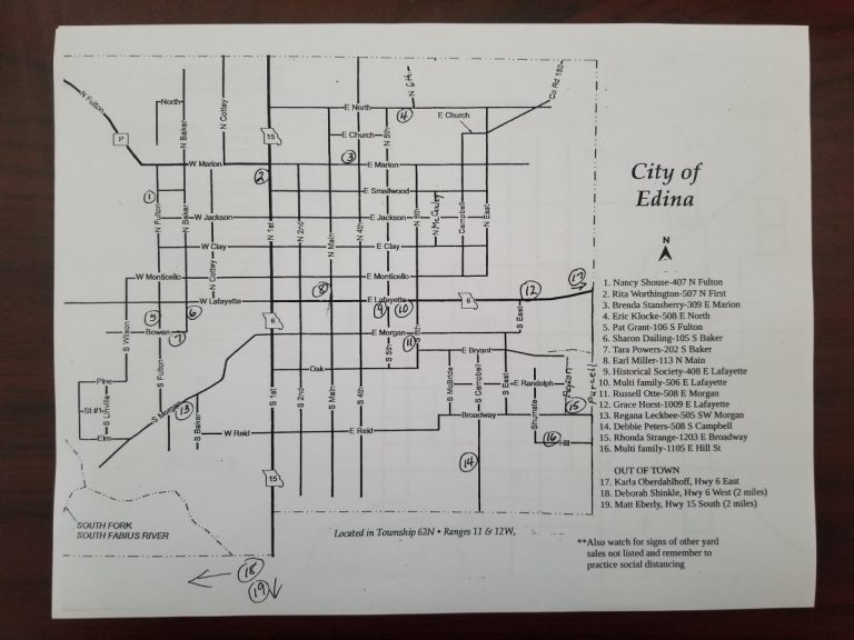 Looking for a MAP of Edina’s City Wide Yard Sales? Look No Further ...